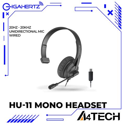 A4tech Hu 11 Mono Headset