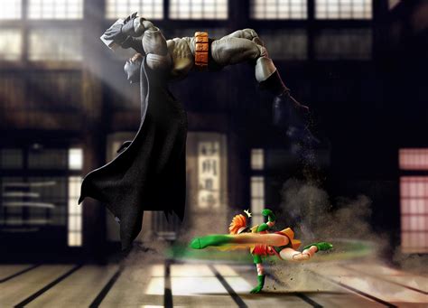 Batman Training Robin In A Dojo Ractionfigures