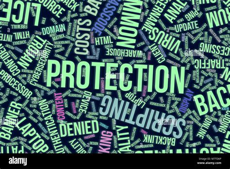 Protection It Information Technology Conceptual Word Cloud For For
