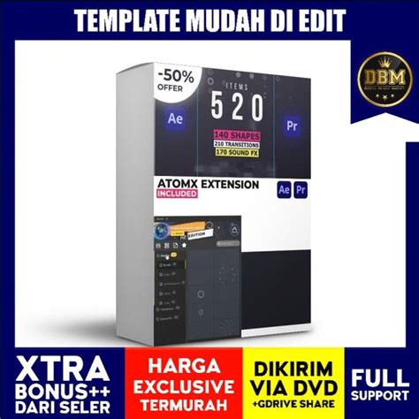 AtomX Shape Elements Library After Effect Premiere Pro Extension Lazada Indonesia