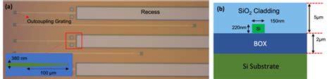A 2 5 Mm Long And 120 µm Wide Recess On Soi Wafer Inset Schematic Of Download Scientific