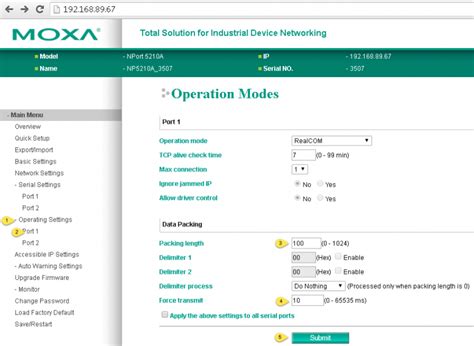 Moxa Nport Settings For DNC Max Managed Solutions