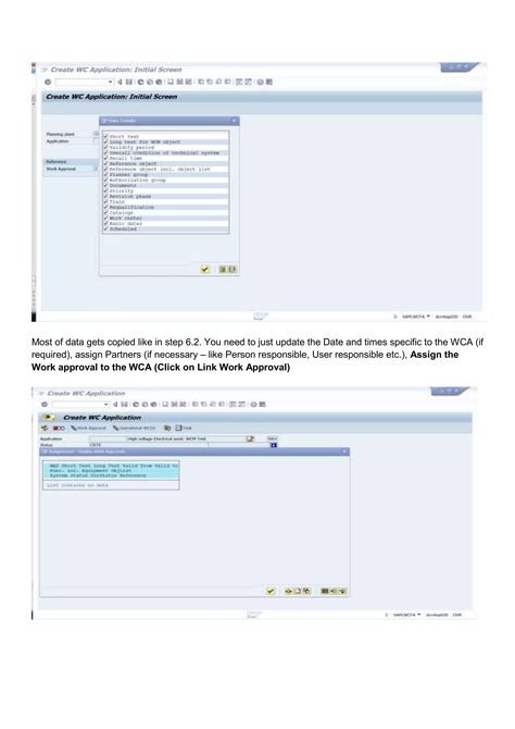 Sap Pm Wcm Enhanced Model Entire Process Flow With Sap Screenshots