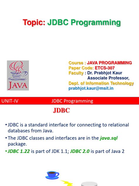 23java Database Connectivityupdate Pdf Sql Data Management Software