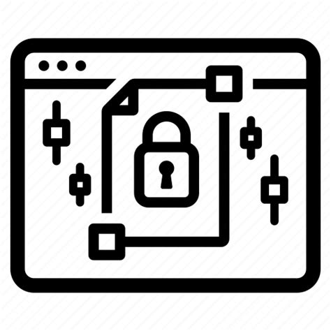 Data Document Encryption File Protected Icon