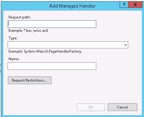 Using Iis Integrated Mode How To Create Handler Mapping For And Asp Net Handler Web Hosting