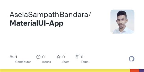 Github Aselasampathbandaramaterialui App