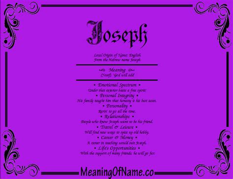 Joseph Meaning Of Name