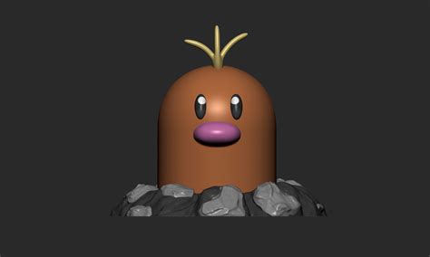 Stl File Pokemon Alolan Diglett・template To Download And 3d Print・cults