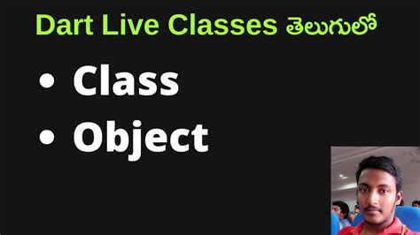 05 What Is Class And Object In Dart Dart In Telugu Youtube