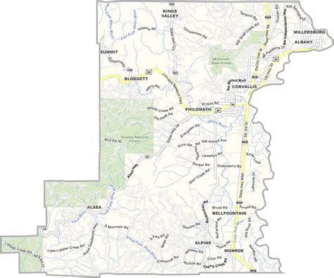 Oregon County Map Us County Maps