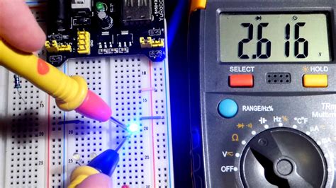 How To Measure Led Forward Voltage Using Multimeter Diode Tester Setting Probably At 1ma Current