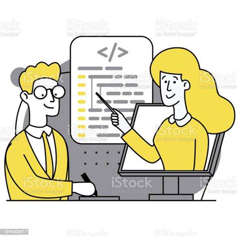 스크립트 코딩 프로그래밍의 개념 프로그래밍 언어입니다 컴퓨터에서 웹 개발에 종사하는 프로그래머 소프트웨어 개발자 프로그래머의 직장 플랫 일러스트레이션 Php 프로그래밍