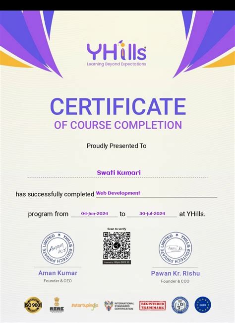 Swati Kumari On Linkedin Webdevelopment Internship Learning Growth Yhills Webdevjourney