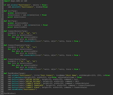 My First Tool In Maya With Python