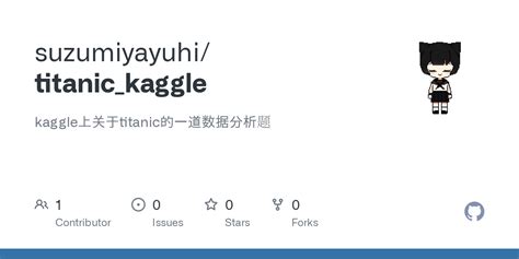 github suzumiyayuhi titanic kaggle kaggle上关于titanic的一道数据分析题