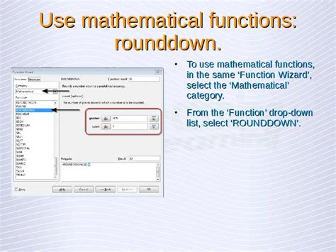 Advanced Spreadsheets Mathematical Functions