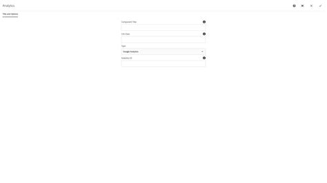 Analytics Component Ensemble Cms Documentation Virginia Tech