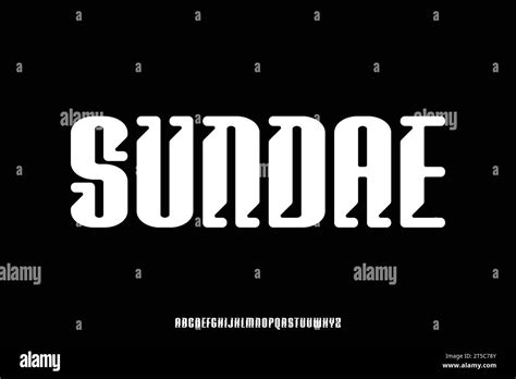 Abstract Rounded Decorative Alphabet Display Font Vector Creative Friendly Experimental