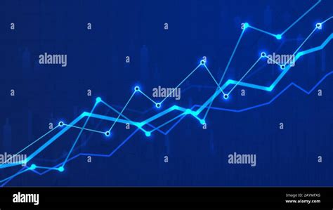 Financial Graph Chart Business Data Analytics Diagram Growth And Success In Business Vector