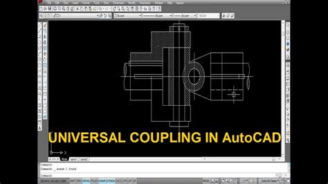 universal coupling autocad drawing 2d vanwinklespecia