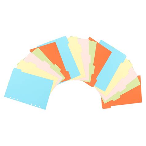 Hemoton 15 Pcs Index Label Page Dividers Office Supplies Binder