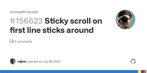 Sticky Scroll On First Line Sticks Around · Issue 156623 · Microsoft