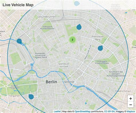 Github Hedderichflask Real Time Map Display A Live Visualization Of Vehicle Position Data