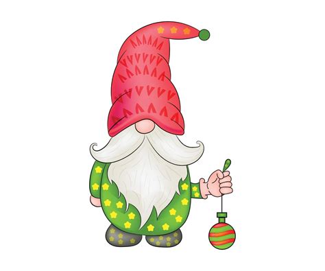 Cute Christmas Gnome Vector Drawing Illustration Design 21082558 Vector