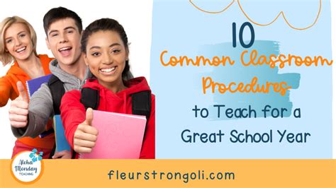 10 Common Classroom Procedures To Teach For A Great School Year Aloha