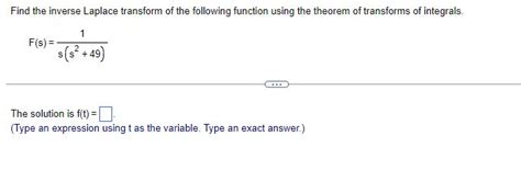 Solved Find The Inverse Laplace Transform Of The Following Chegg