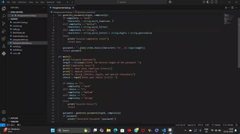 Samata Mane On Linkedin Codsoft Python Programming Codsoft Passwordgenerator Task