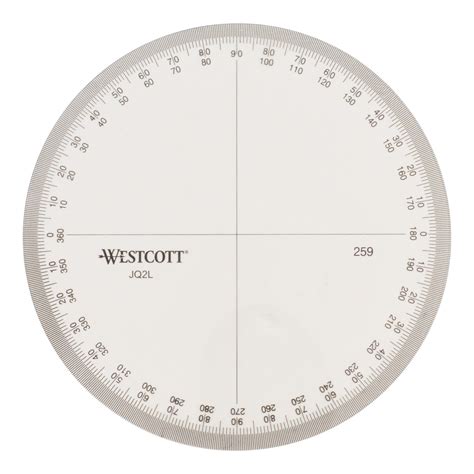 Westcott 259 Circular Protractor 360 Degree 4