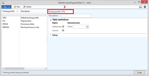 Microsoft Dynamics Ax Prepayment Setup For A Vendor Dynamics Ax
