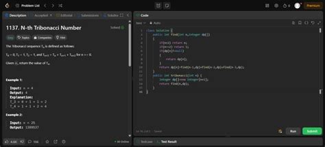 Dynamicprogramming Recursion Memoization Tribonacci
