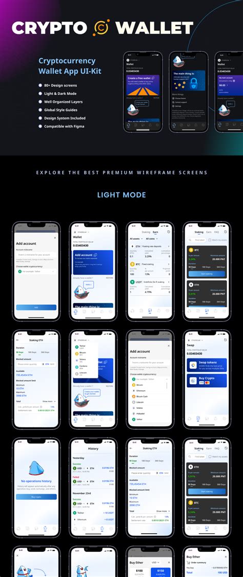 Crypto Wallet App Crypto Wallet App Ui Kit App Ui App Design Ui Kit