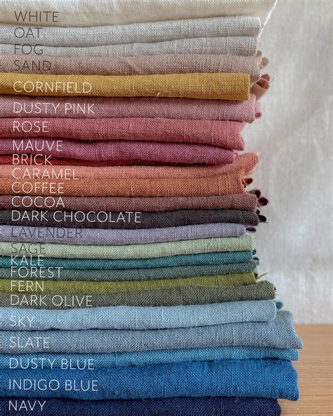 Soft Organic Washed Linen Fabric European Flax Okeo Tex Certified