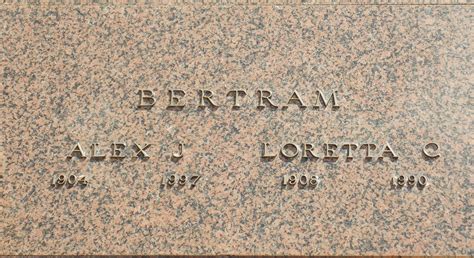 Alexander J “alex” Bertram 1904 1997 Find A Grave Memorial