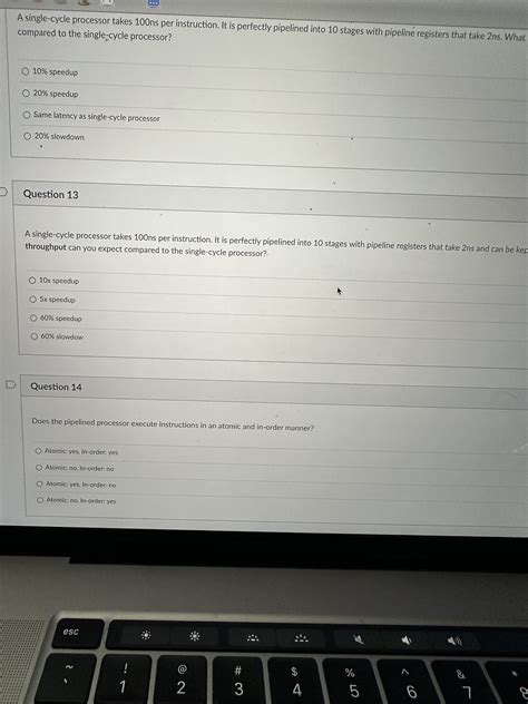 Solved A Single Cycle Processor Takes 100 Mathrm ~ns