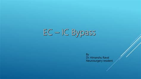 Ec Ic Bypass Ppt