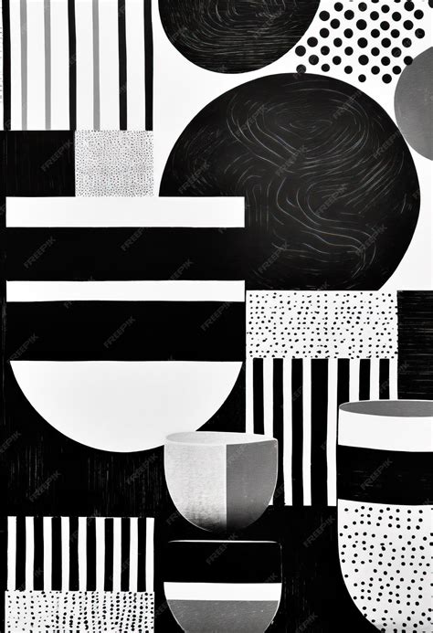 Premium Photo Black And White Art Scene Screen Pop Art Coloring Shape
