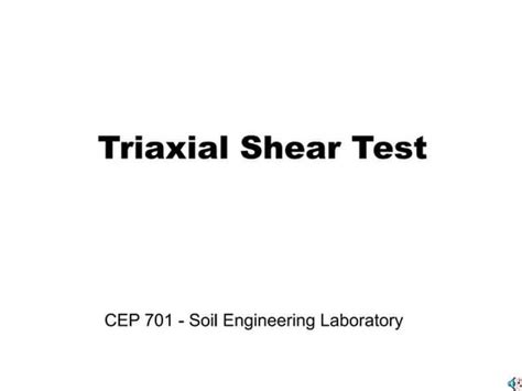 Unconsolidated Undrained Test Ppt