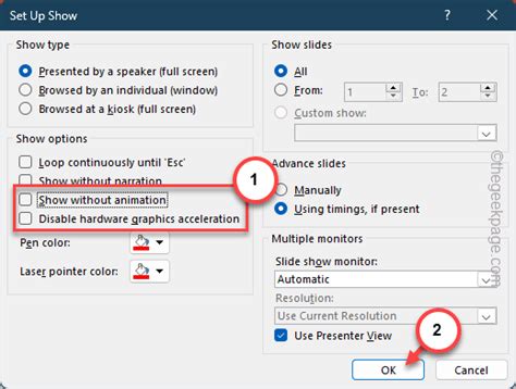 Animations Not Working In Powerpoint In Windows 1110
