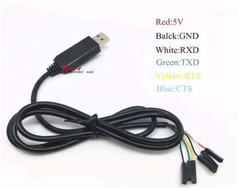 Usb To Ttl Rs232 Arduino Cable With Cts Rts 6 Pin