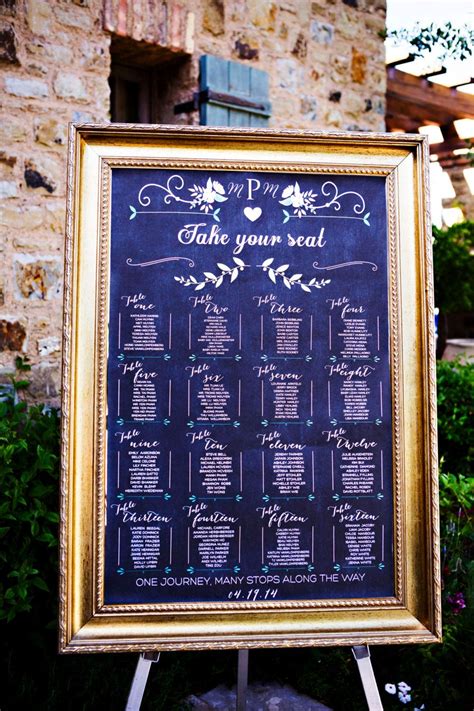 Wedding Table Assignments Chart