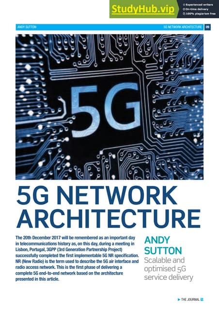 5g Network Architecture Design And Optimisation Pdf