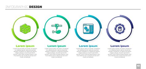 아이소메트릭 큐브 3d 프린터 닭다리 소프트웨어 및 설정을 설정합니다 비즈니스 인포그래픽 템플릿입니다 벡터 3차원 형태에 대한 스톡 벡터 아트 및 기타 이미지 Istock