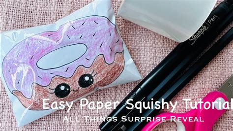How To Make A Easy Paper Squishy Tutorial 🍩 Youtube