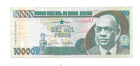 Банкнота 10000 песо 1993 Гвинея Биссау купить купюру по цене 1000 руб в магазине “Империал”