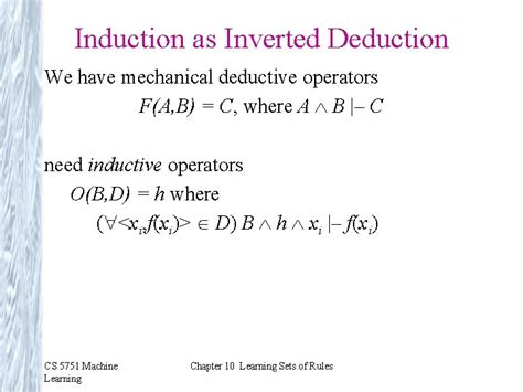 Learning Sets Of Rules Sequential Covering Algorithms Foil